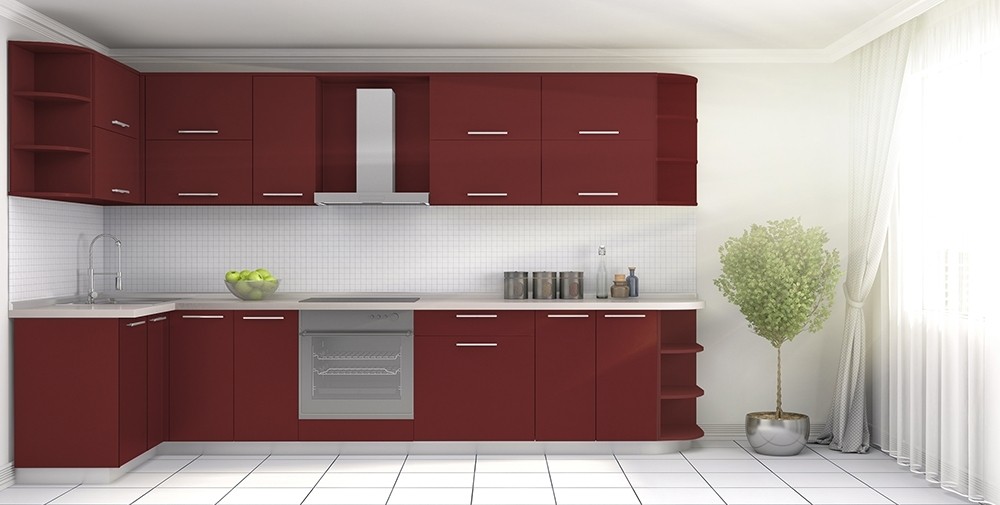 Maroon HD Gloss Laminates with High Definition Gloss (HDG) Finish in ...